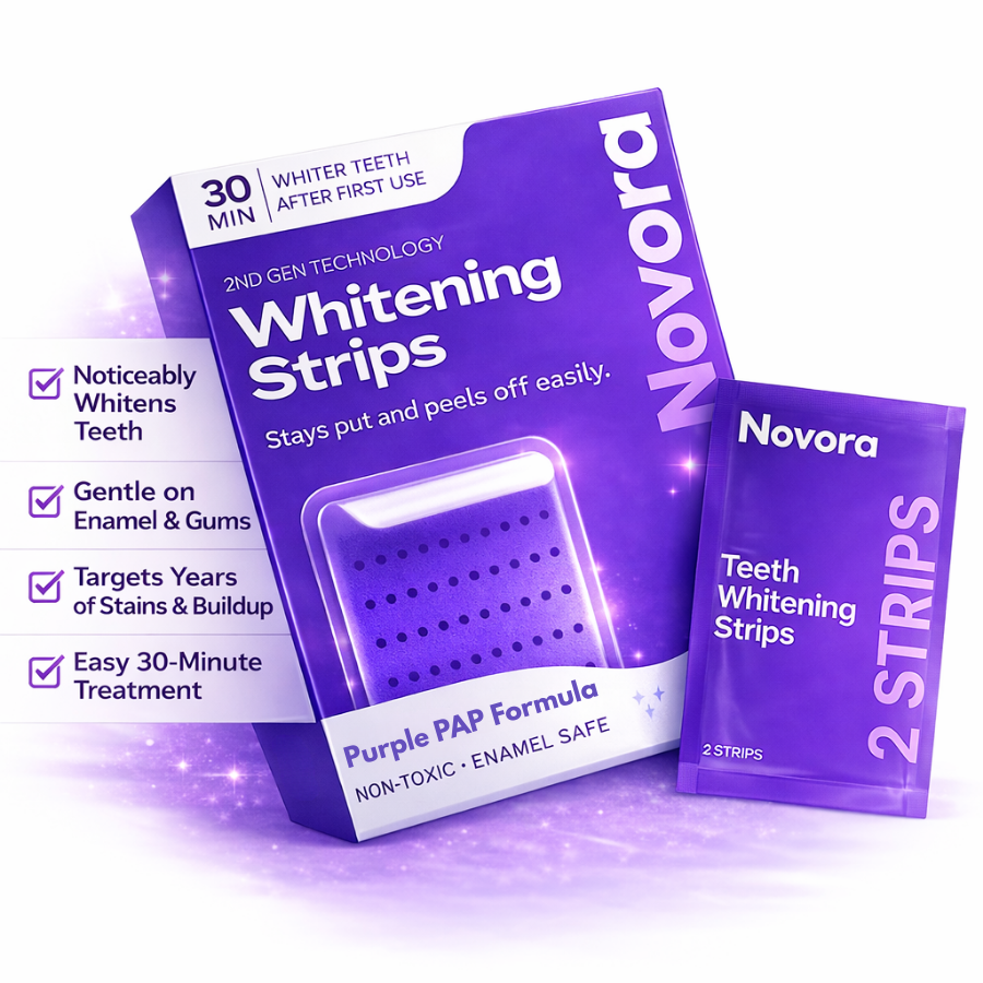 Novora Purple Teeth Whitening Strips™ – NOVORA